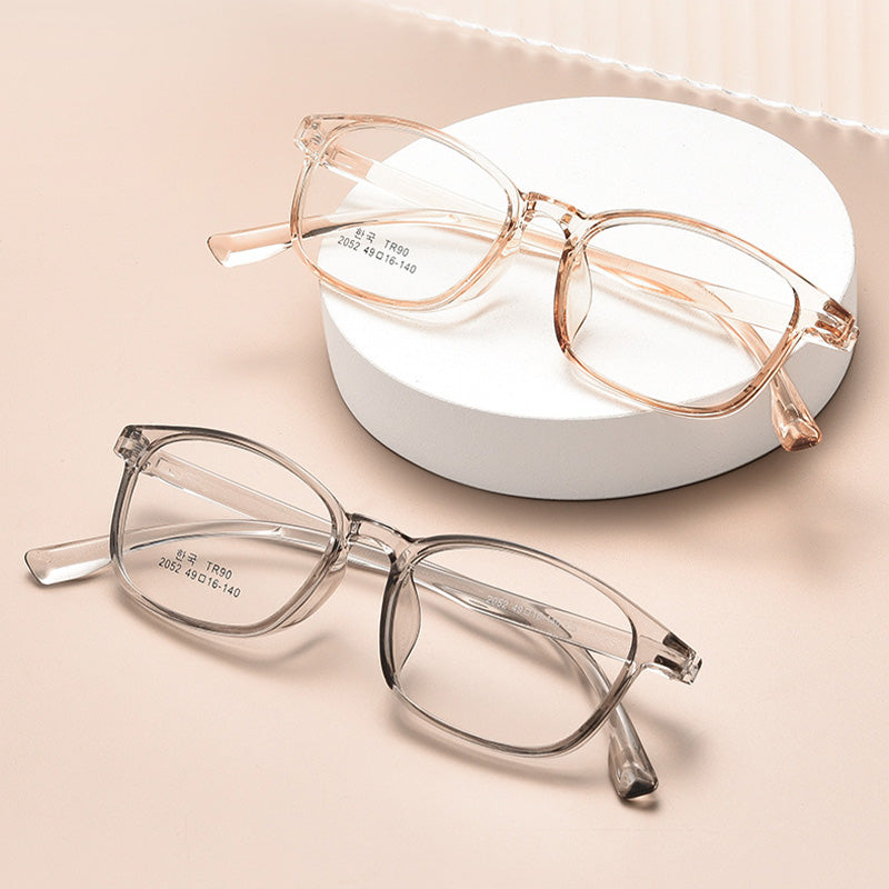 Rectangle Wayfarer Style TR Full Rim Prescription Glasses Spectacles F