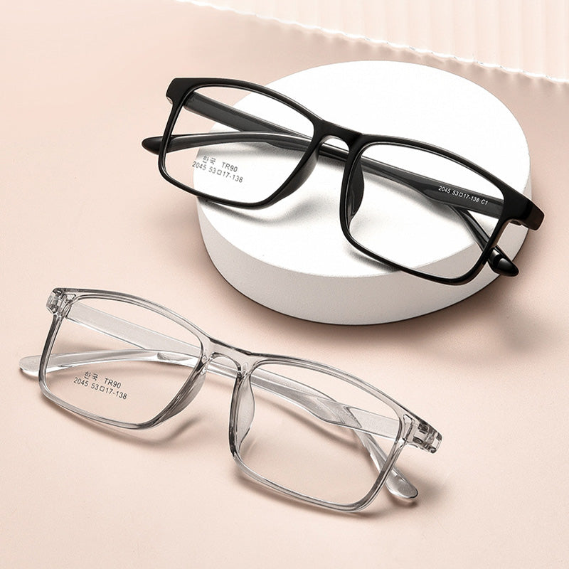 Rectangle Wayfarer Style TR Full Rim Prescription Glasses Spectacles F