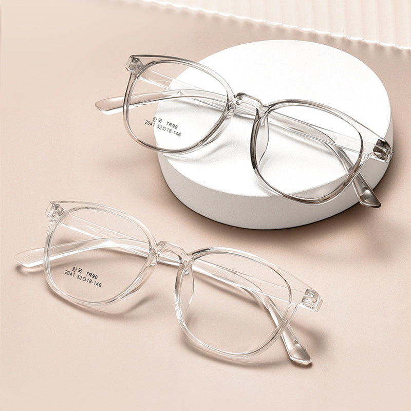 Rectangle Wayfarer Style TR Full Rim Prescription Glasses Spectacles F