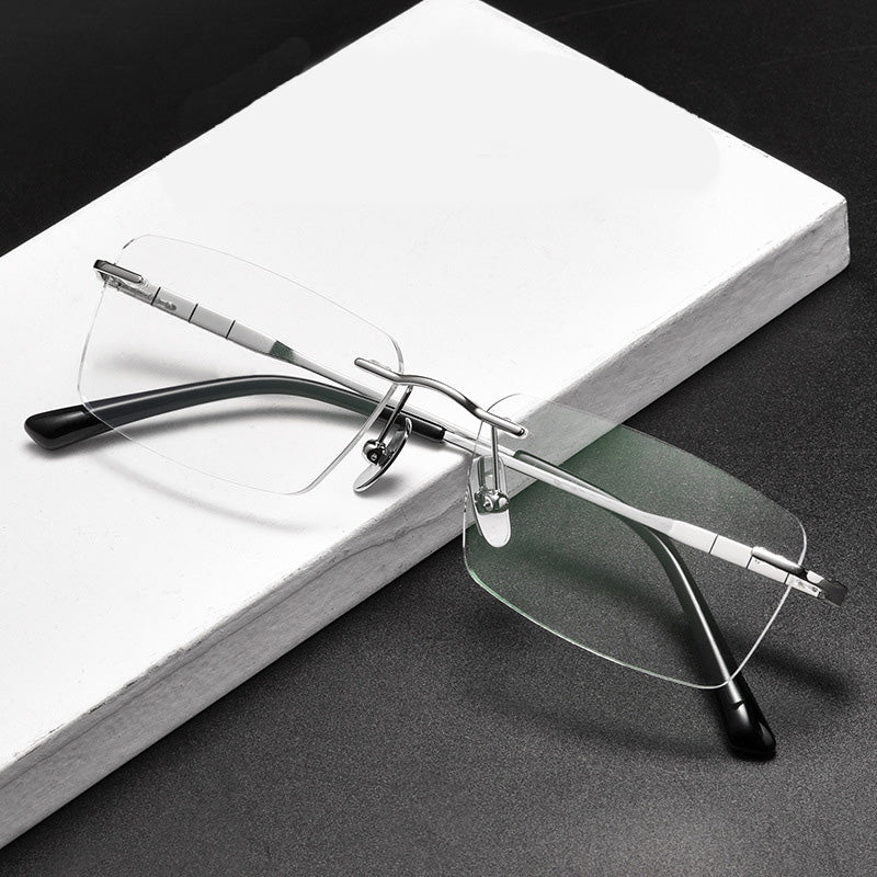 Men Rimless Eyeglasses 91091